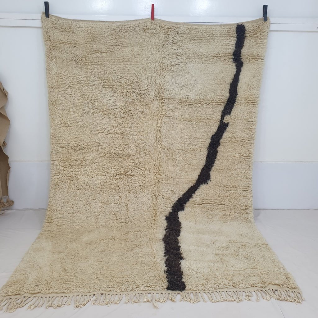 Tapis Beni marocain personnalisé Tapis de salon crème ultra doux et ép ...