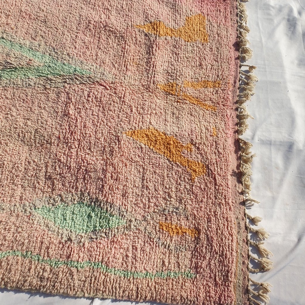 MOROCCAN BOUJAAD RUG | Moroccan Berber Rug | Pink Rug Moroccan Carpet ...